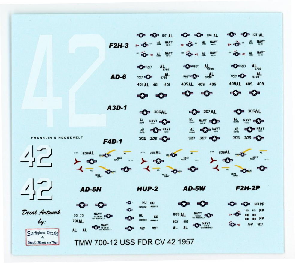 D-703 CVG-17 markings 1957, Tom's Modelworks