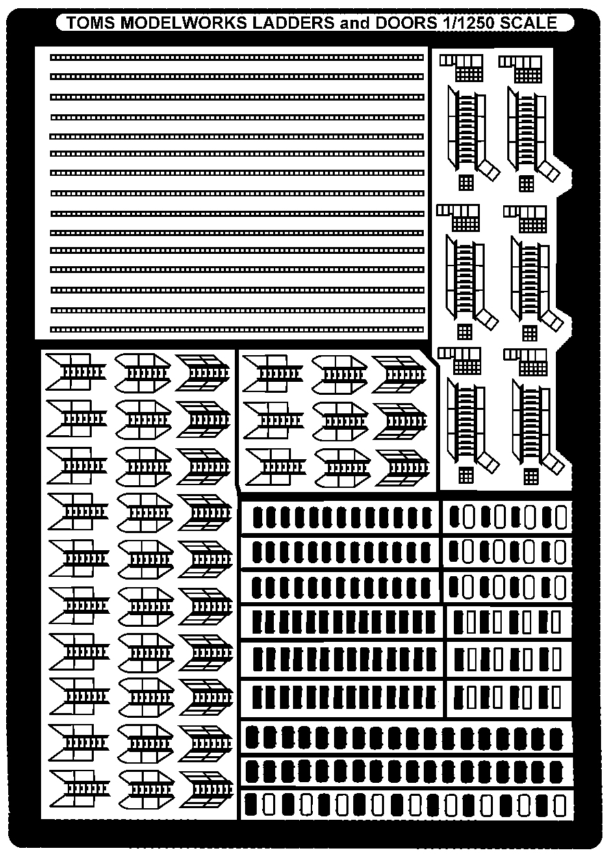 #12511 1/1250 Ladders and Doors, Tom's Modelworks